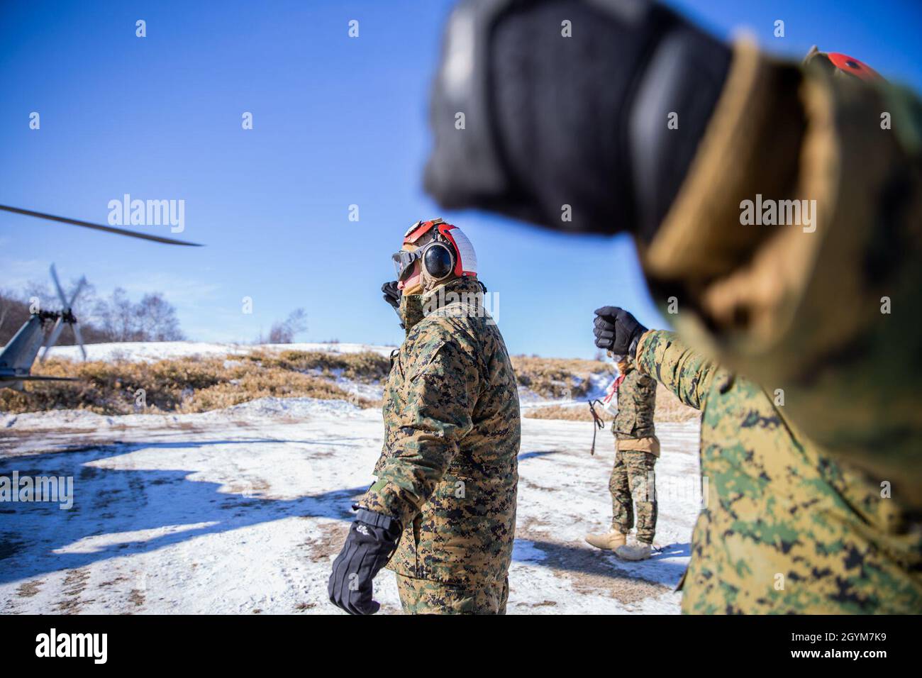 U.S. Marines with Marine Light Attack Helicopter Squadron 369 ...
