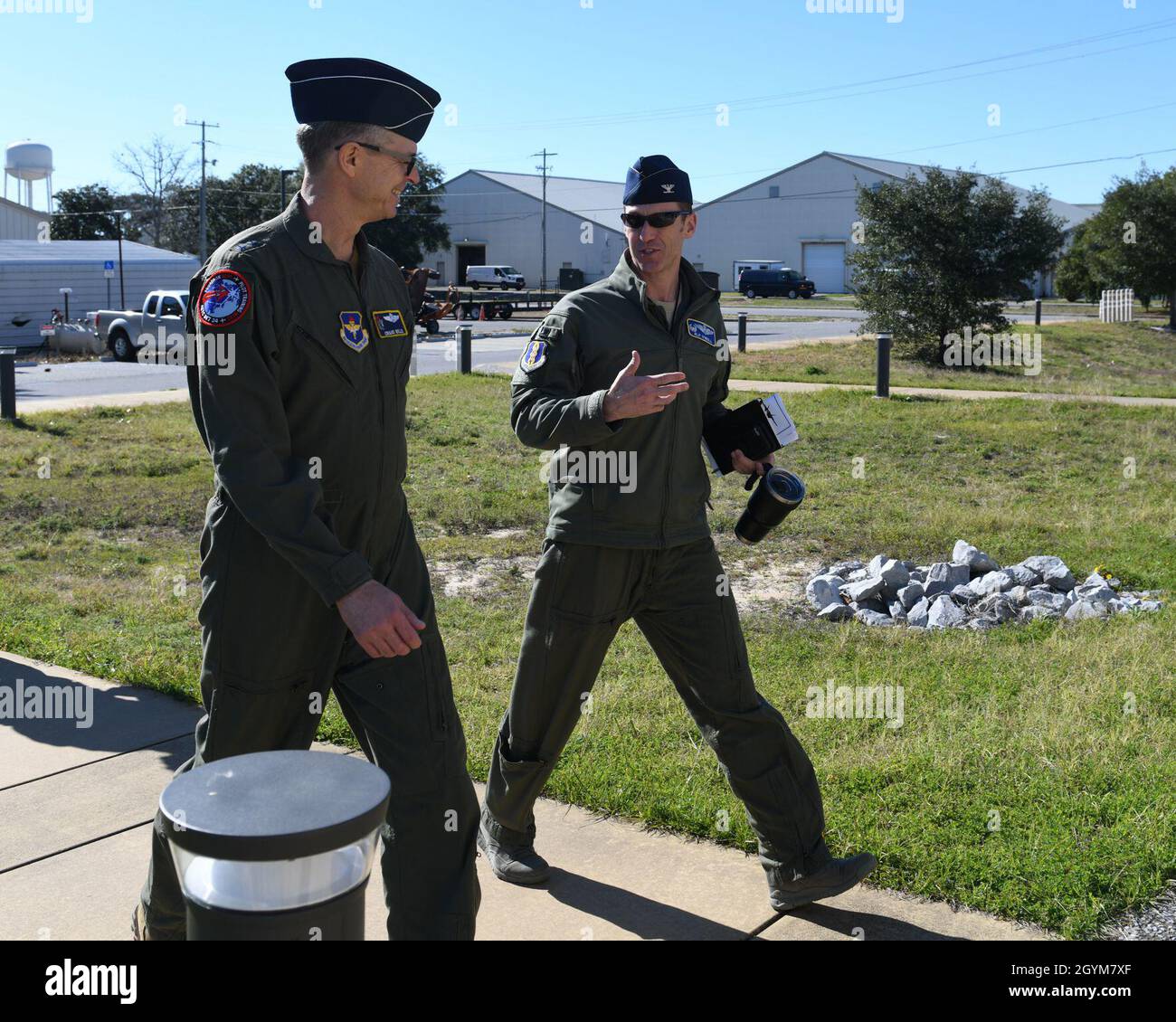 U.S. Air Force Maj. Gen. Craig Wills, 19th Air Force commander, walks ...