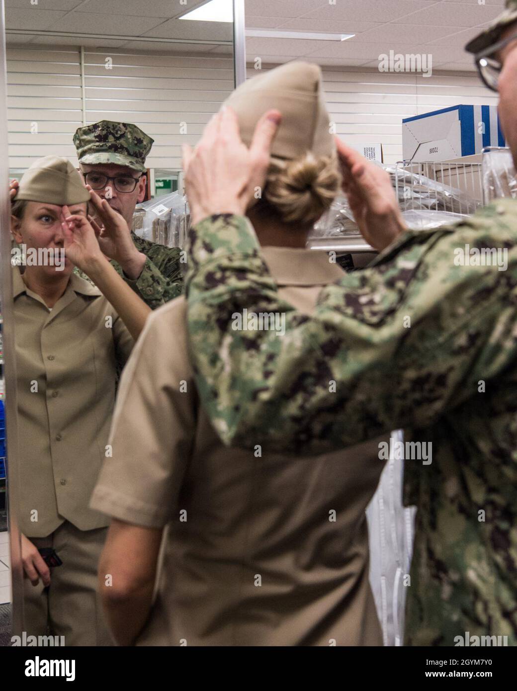 A student with Officer Development School (ODS) class 20020, at Officer ...