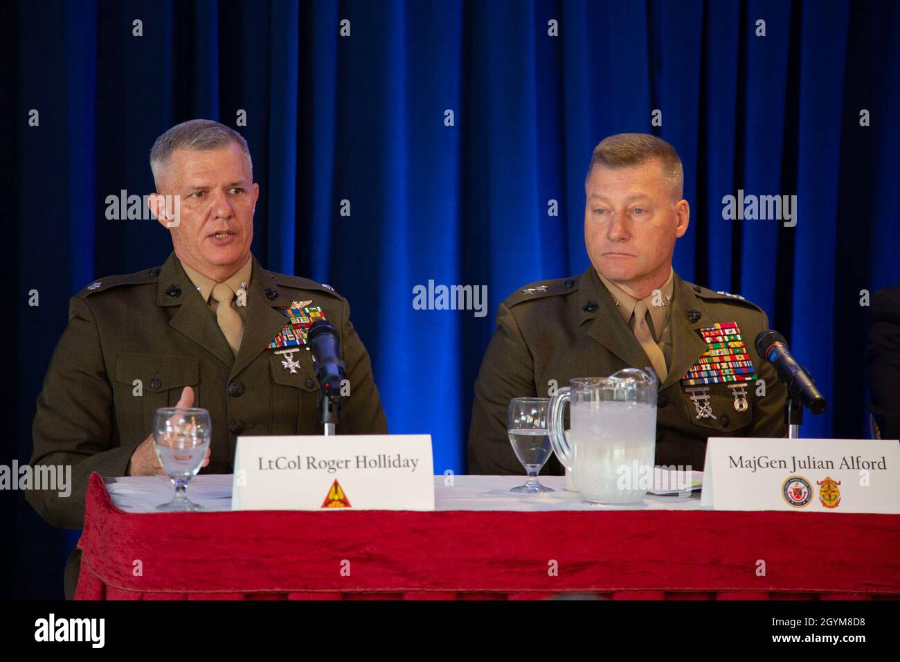 U.S. Marine Corps Lt. Col. Roger Holliday, director of installations ...