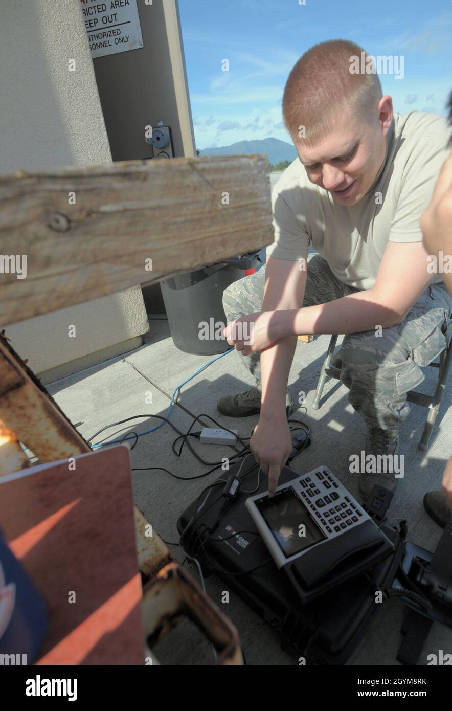 Tech. Sgt. Jared Bull, RF transition systems technician with the 433rd ...