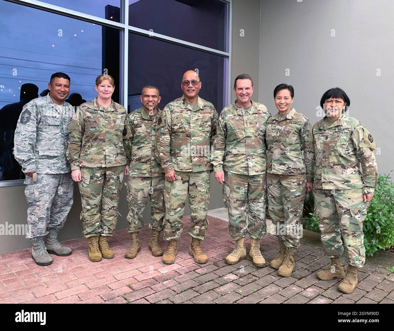 Air Force Gen. Joseph Lengyel, chief, National Guard Bureau, with Guam ...