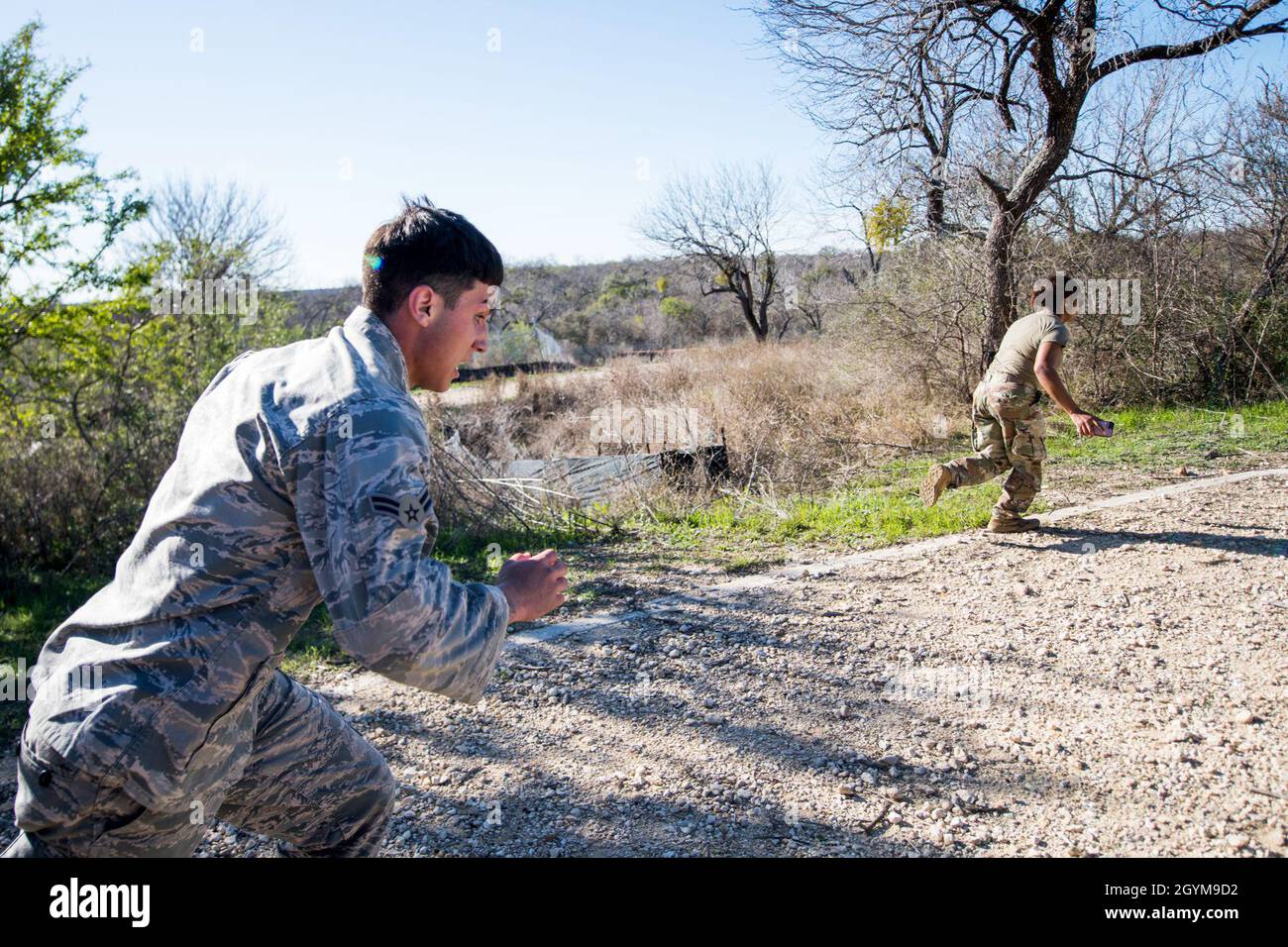 U.S. Air Force Airman 1st Class Jarred Mejia, 802nd Security Forces ...