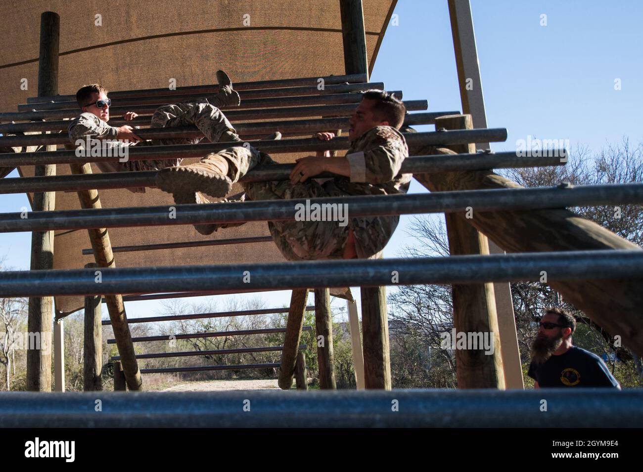 U.S. Air Force Senior Airman Paul Cupp (left), 42nd Security Forces ...