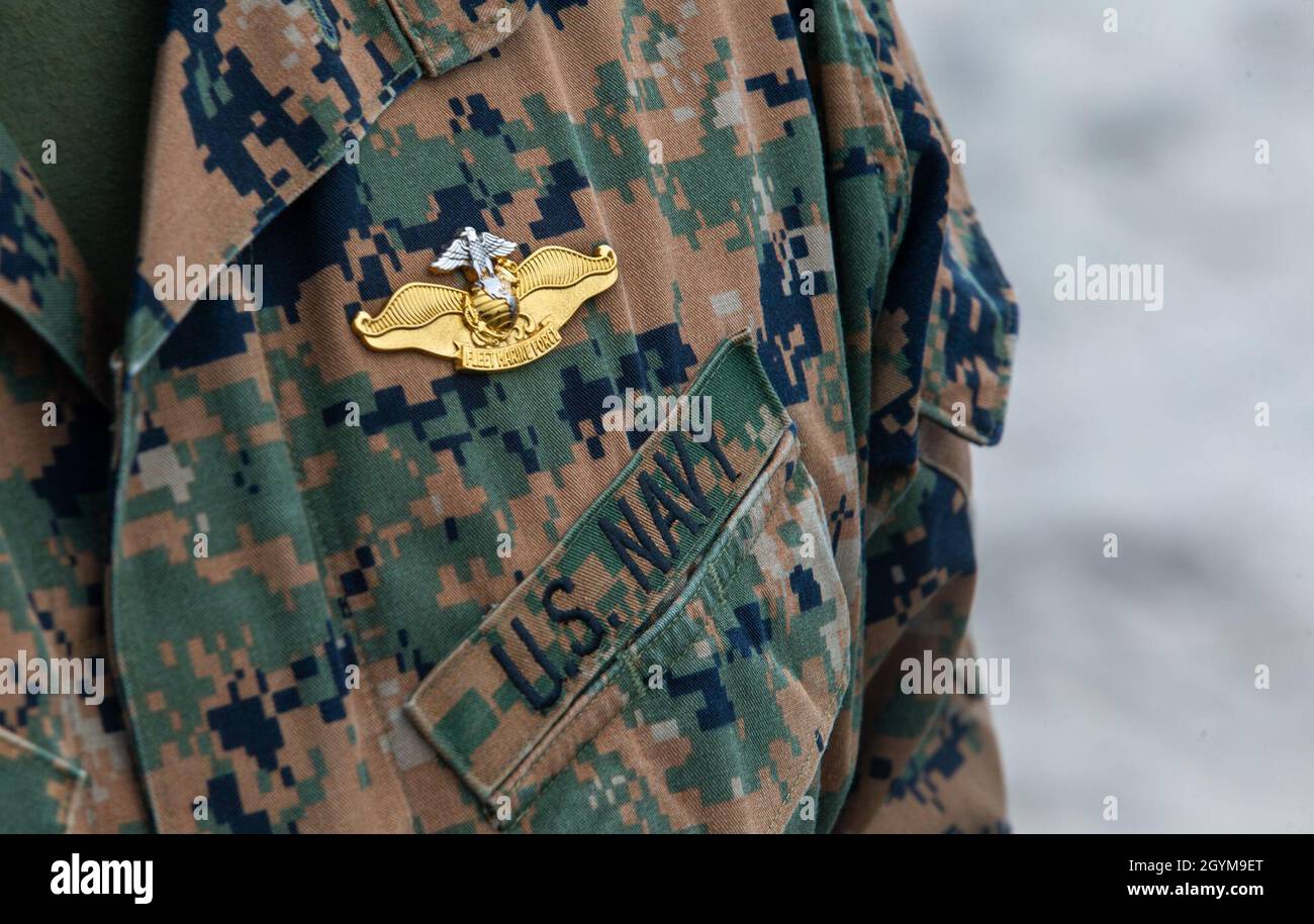 U.S. Navy officers participate in Fleet Marine Force (FMF) training for ...