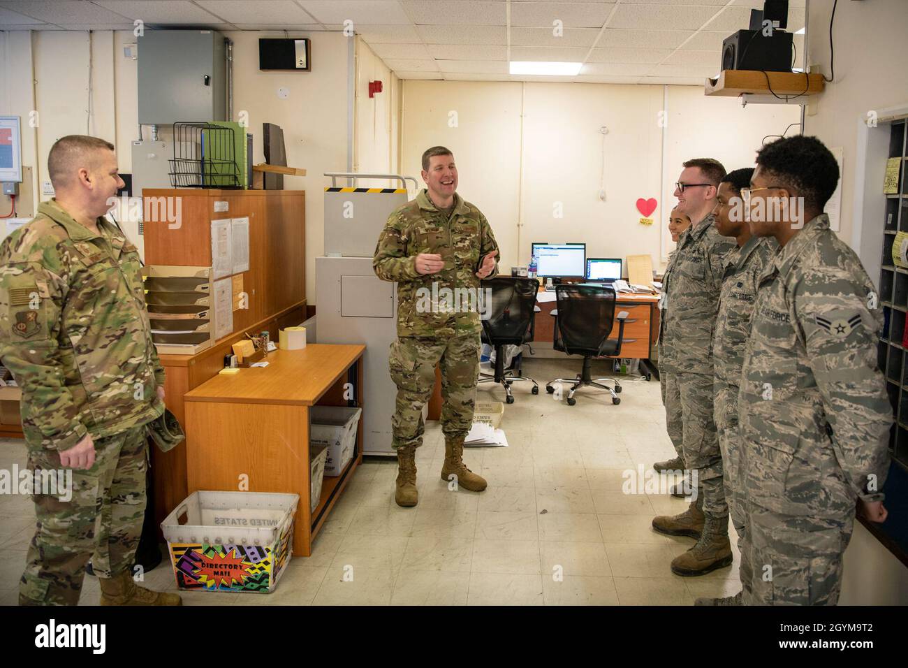 U.S. Air Force Col. Kurt Wendt, center, 501st Combat Support Wing ...