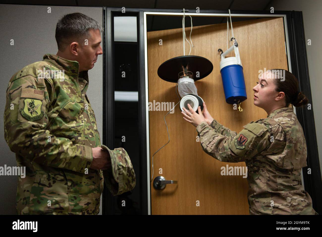 Airman McKenzie Daigle, right, 23d Operational Medical Readiness ...
