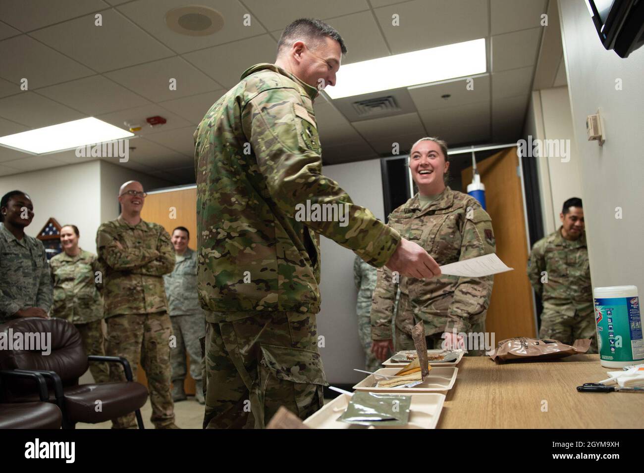 Airman McKenzie Daigle, right, 23d Operational Medical Readiness ...