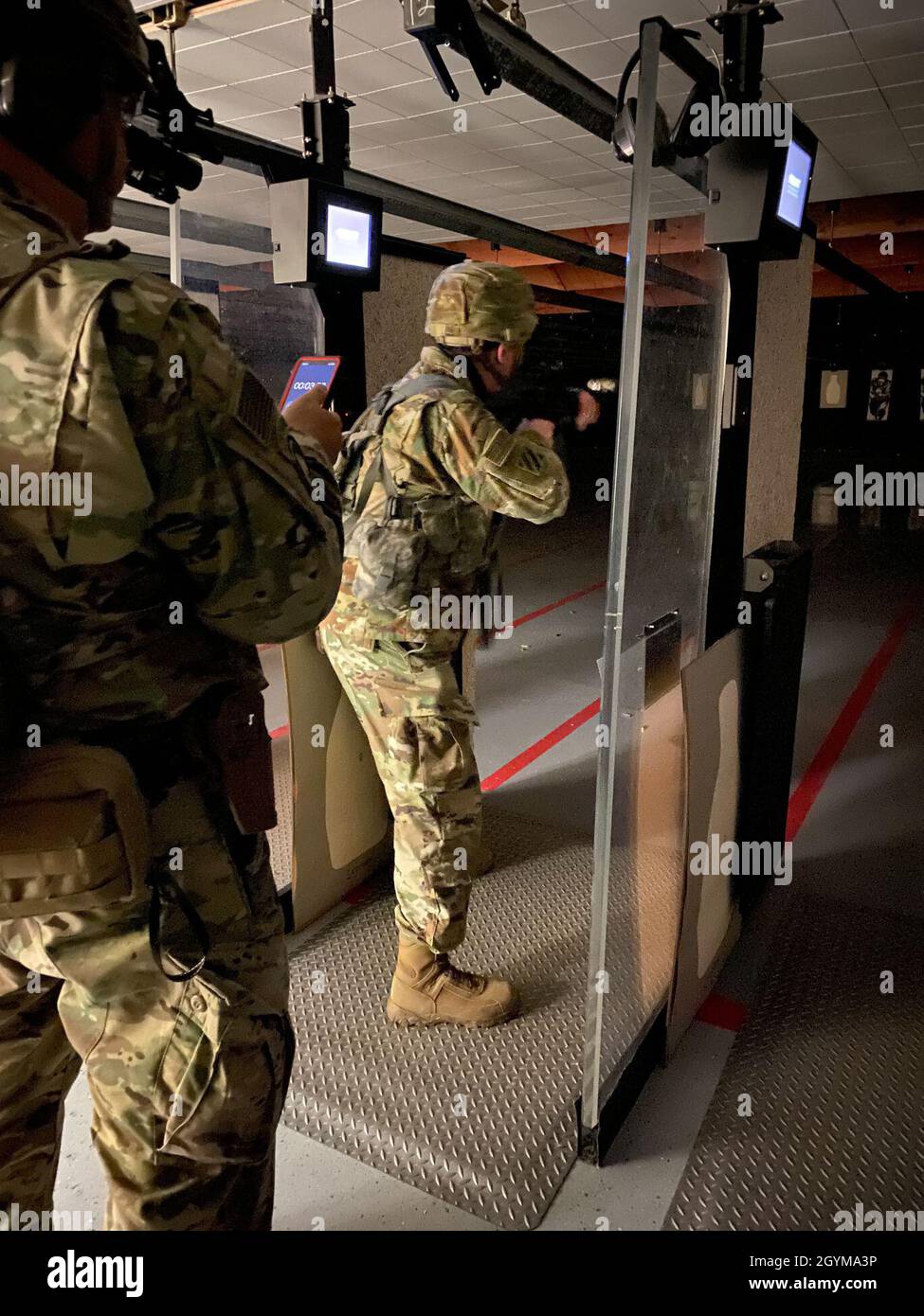 Maj. Kirk Freeman and Sgt. 1st Class Jon Jeu, National Guard ...