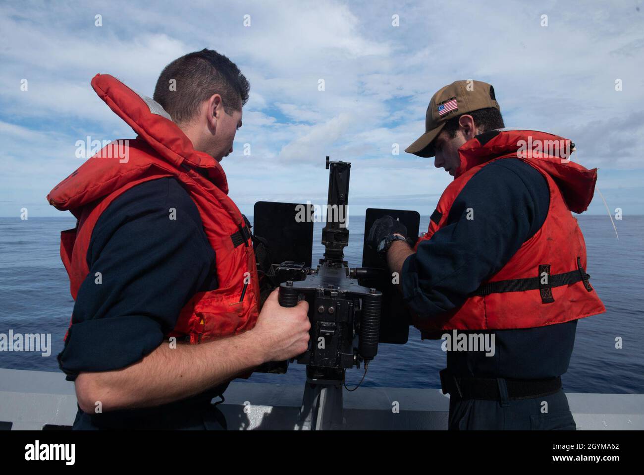 PACIFIC OCEAN (Jan. 29, 2020) Gunner’s Mate Seaman Corey Marstein, from ...