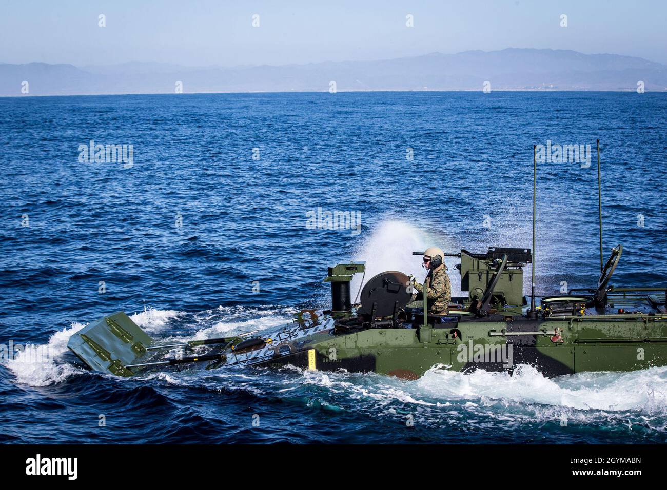 A U.S. Marine with the Amphibious Vehicle Test Branch, Marine Corps ...
