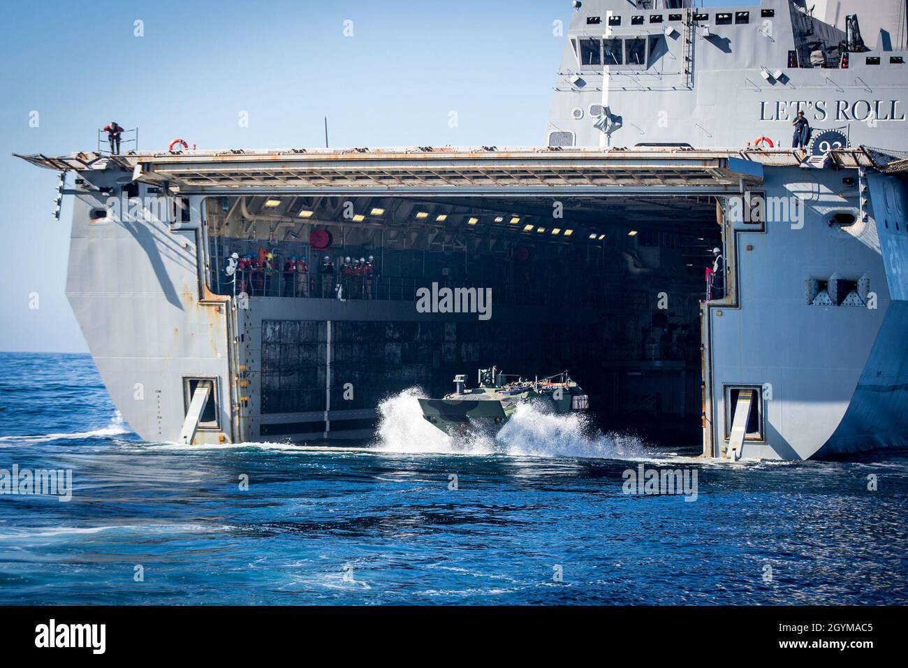 An Amphibious Combat Vehicle with the Amphibious Vehicle Test Branch ...