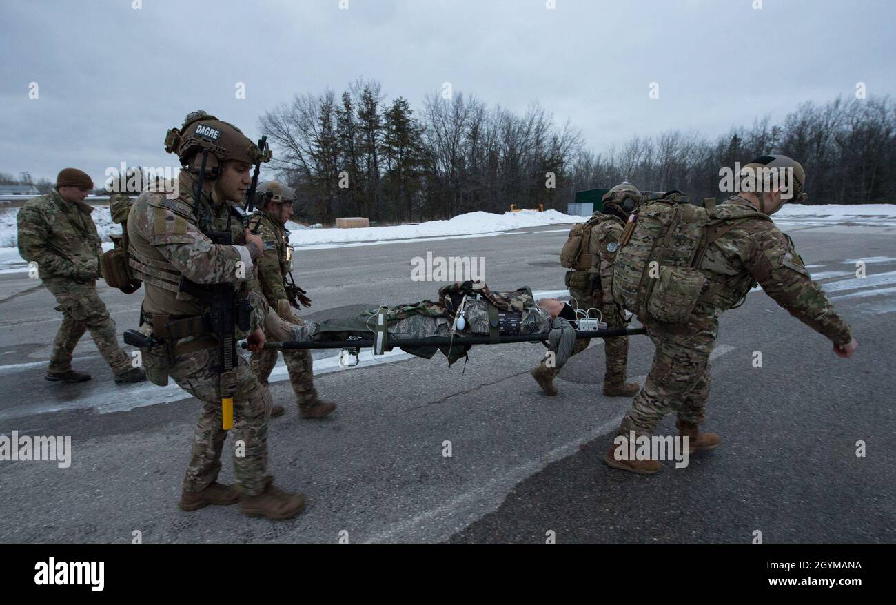 U.S. Air Force combat medics assigned to the 1st Special Operations Support Squadron, Deployed ...