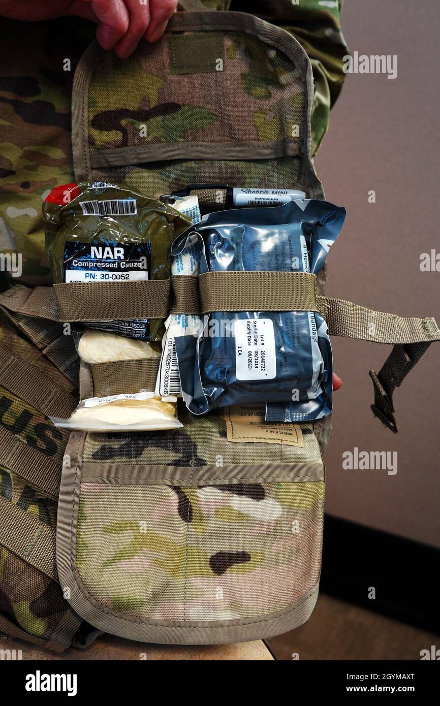 The Individual First Aid Kit, or IFAK, contains all the necessary items ...