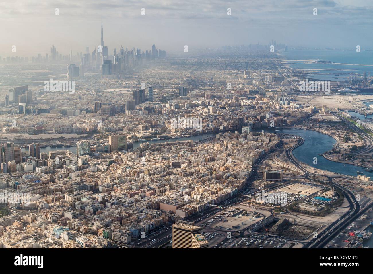 Aerial view of Dubai, United Arab Emirates Stock Photo - Alamy