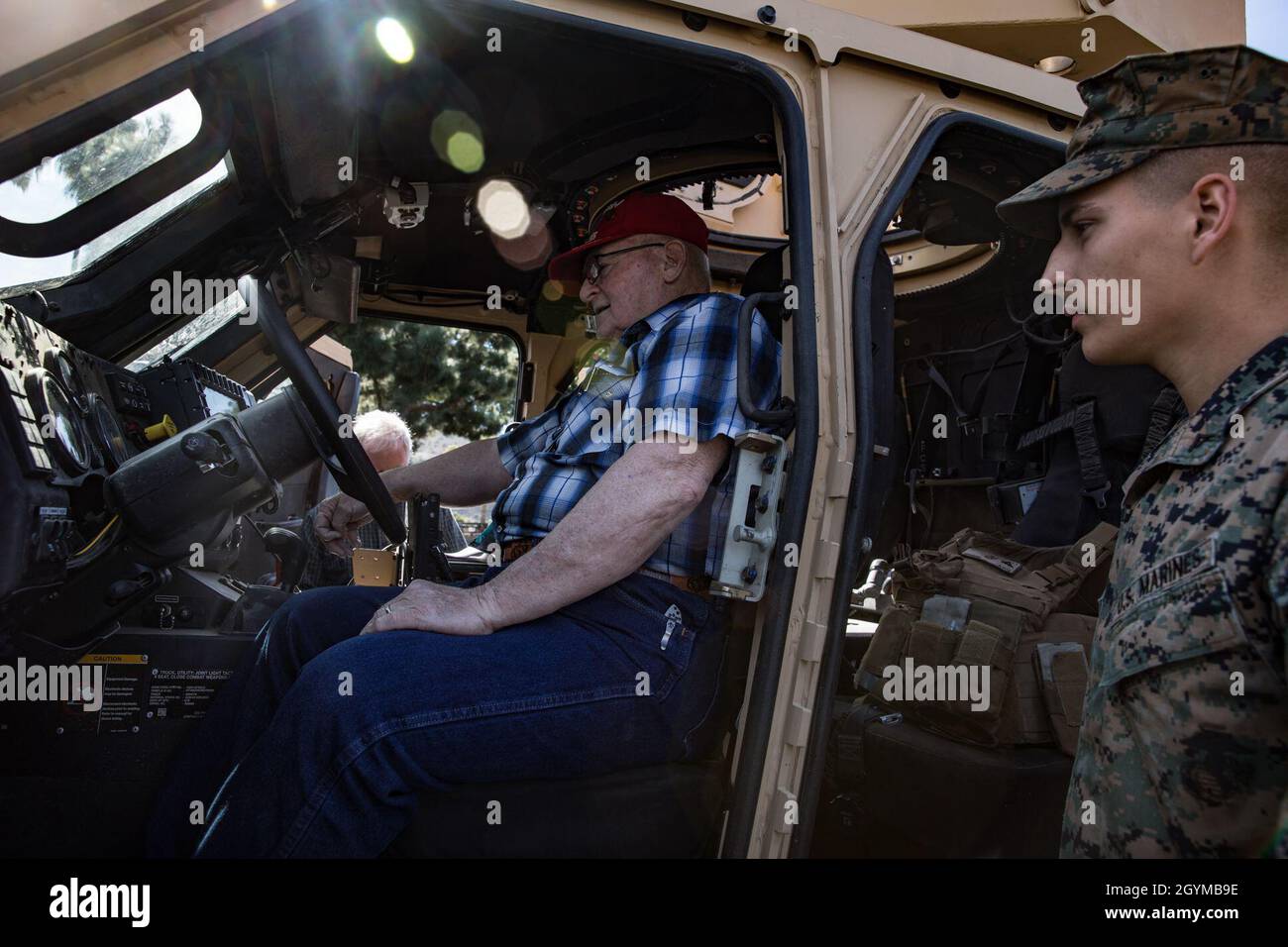 Retired U.S. Marine Corps Master Sgt. John Decker, a member of the 1st ...