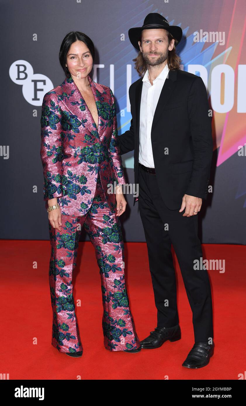 London, UK. 08 October 2021. Byron Broadbent and Gala Botero arriving ...