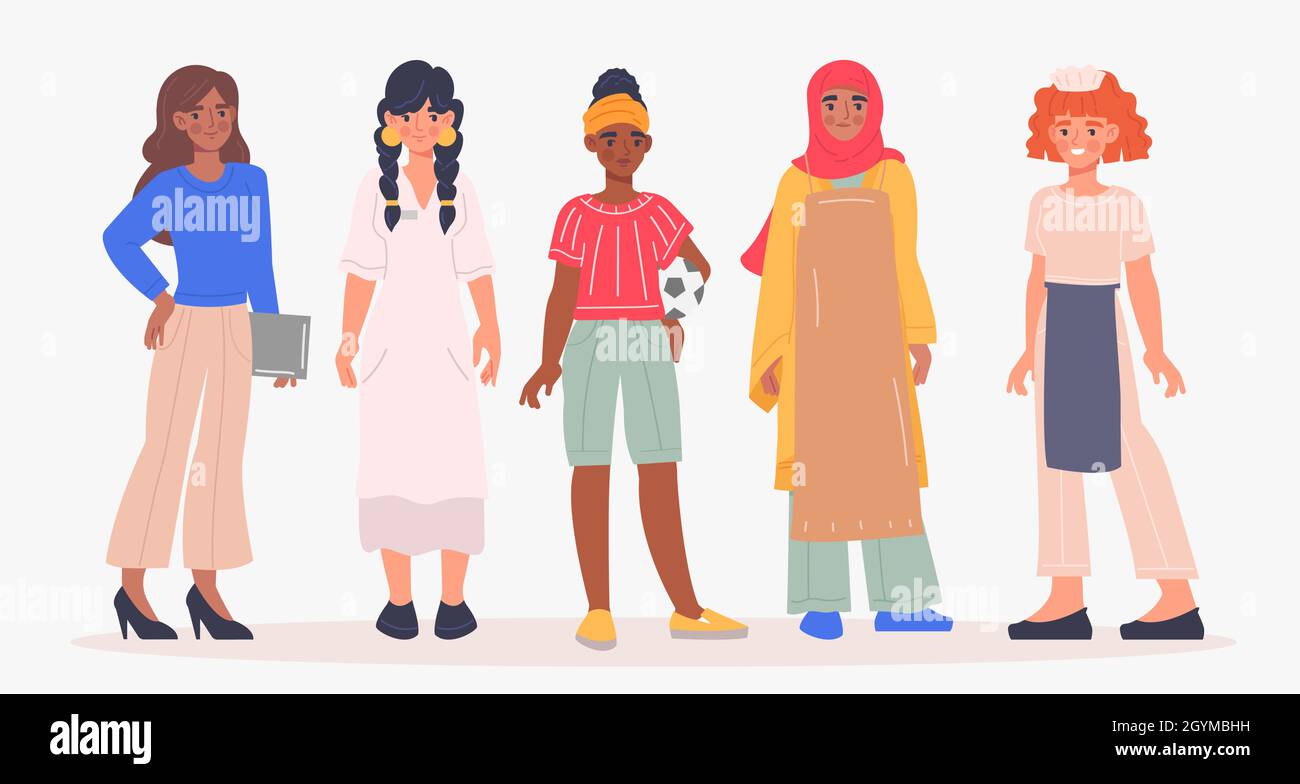 Women of different professions Stock Vector Image & Art - Alamy