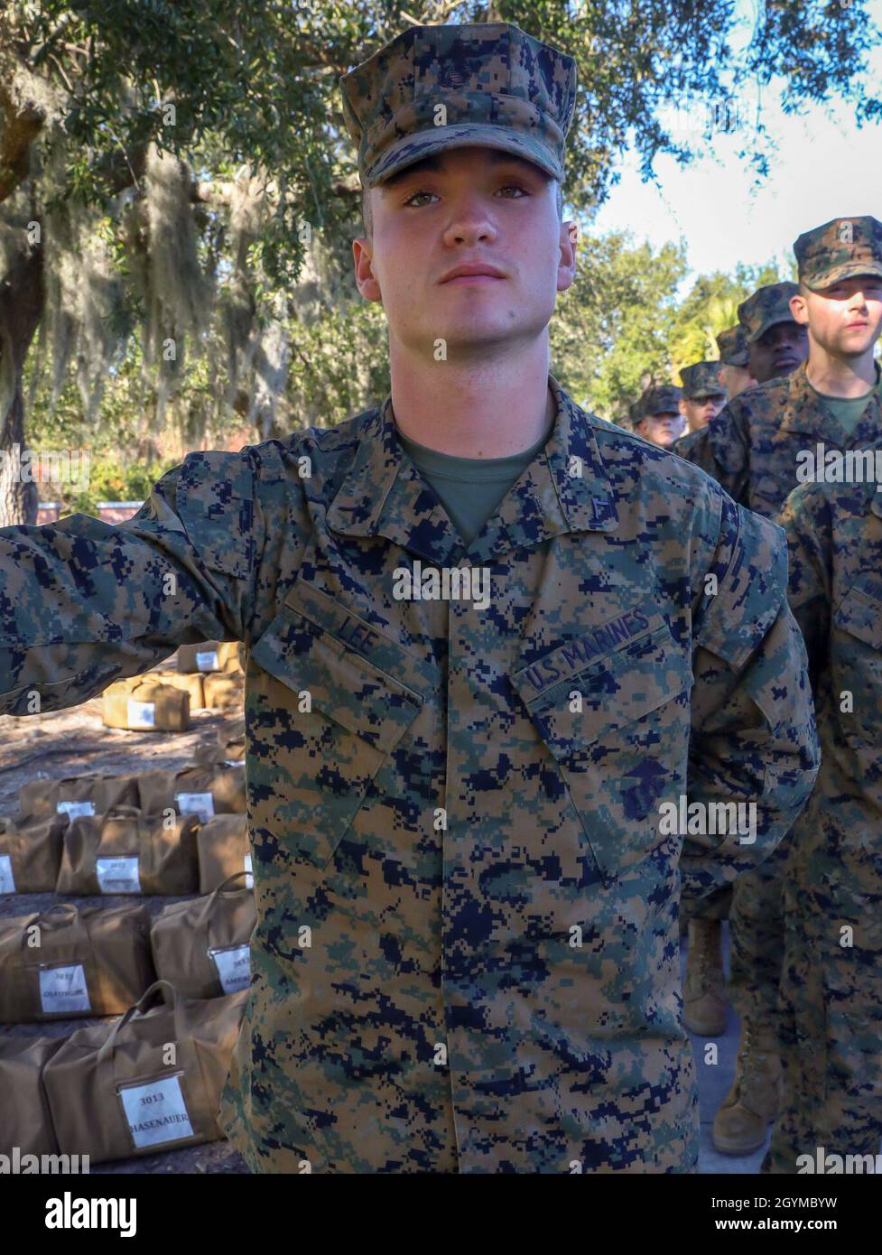 LCpl. Eric M. Lee, honor graduate for Platoon 3014 Mike Company, 3rd ...