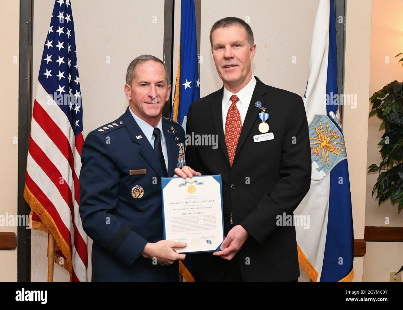 U.S. Air Force Chief of Staff Gen. David L. Goldfein presents the ...