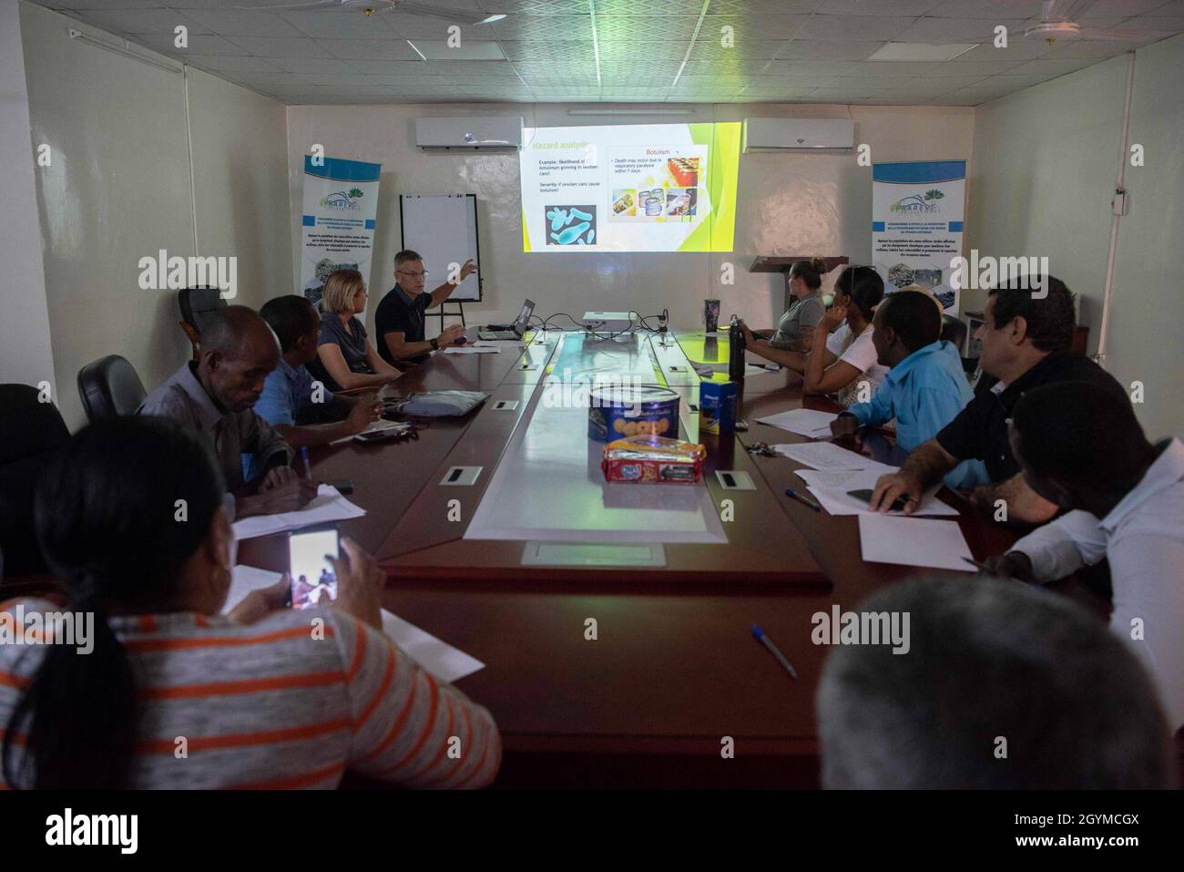 U.S. Army Lt. Col. Eugene Johnson, veterinarian with the 411th Civil ...