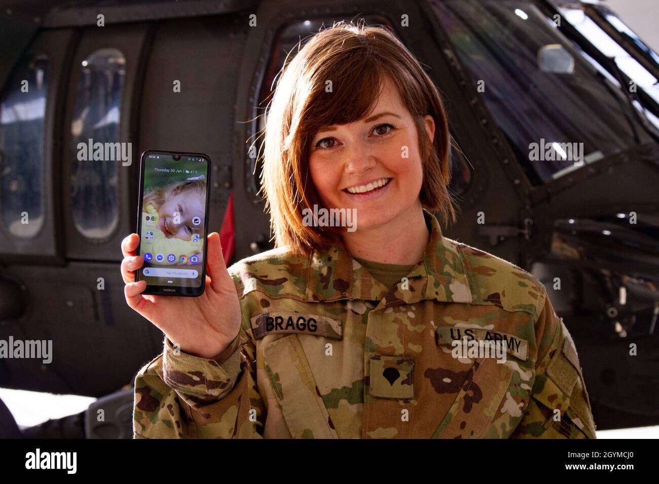Spc. Valerie Bragg, a UH-60 Helicopter Repairer with B Company, 603rd ...