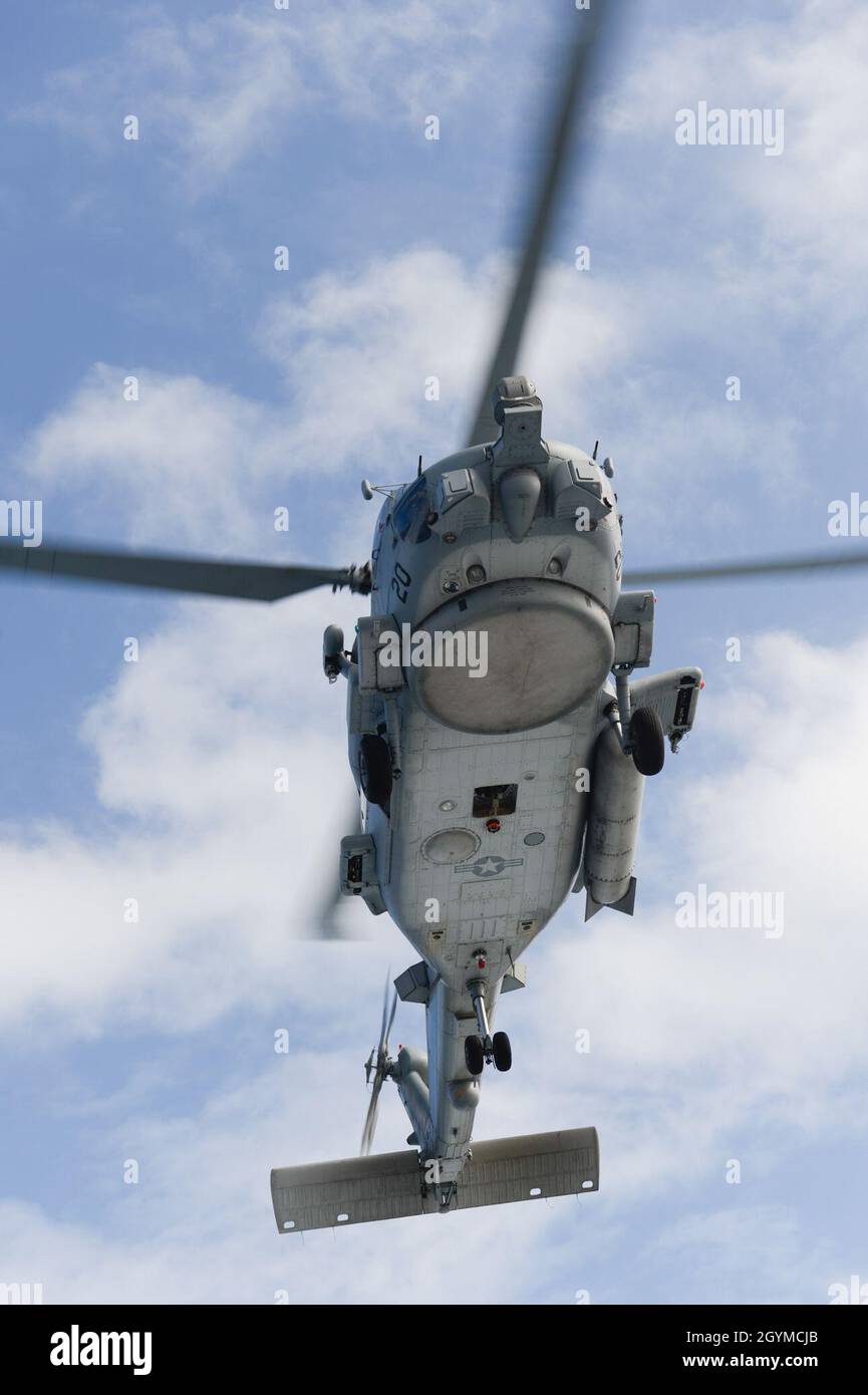 PACIFIC OCEAN (Jan. 30, 2020) An MH-60R Sea Hawk, assigned to the ...