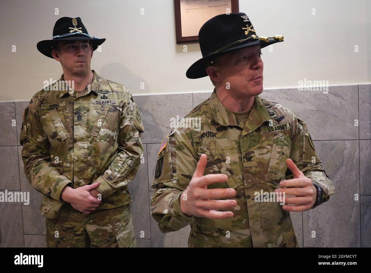 U.S. Army Col. Thomas Hough, (right) the regimental commander to 2CR ...