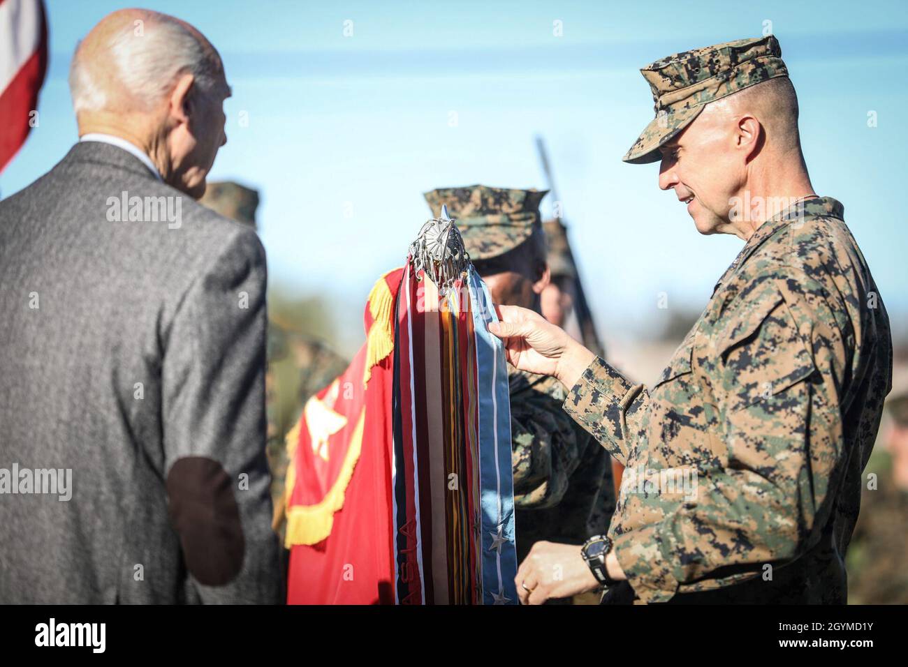 U.S. Marine Corps Maj. Gen. Robert Castellvi, the commanding general of ...