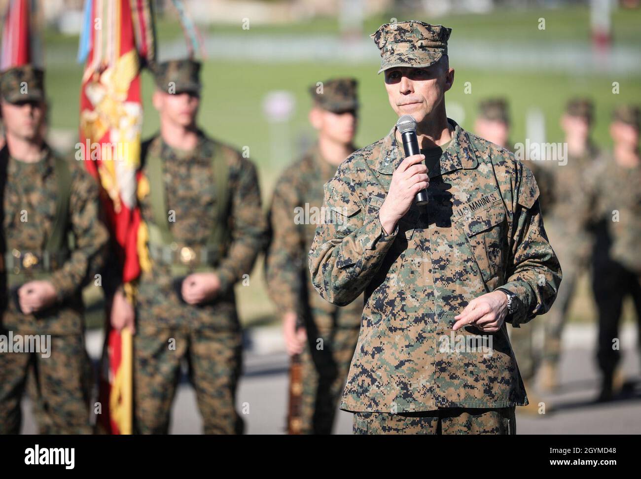 U.S. Marine Corps Maj. Gen. Robert Castellvi, the commanding general of ...