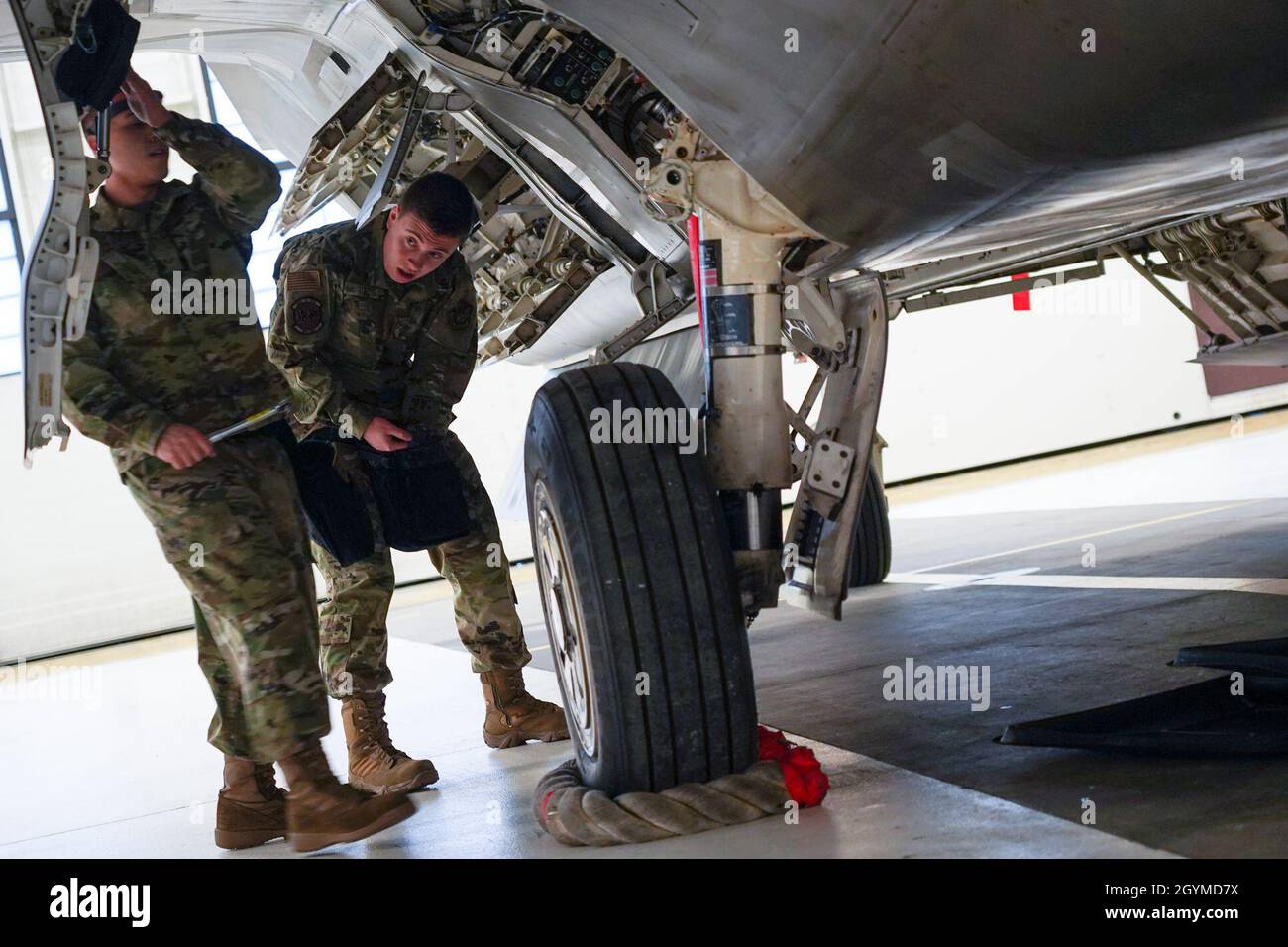 Senior Airman Issiah Alcaide, left, a native of Brooklyn, and Airman ...