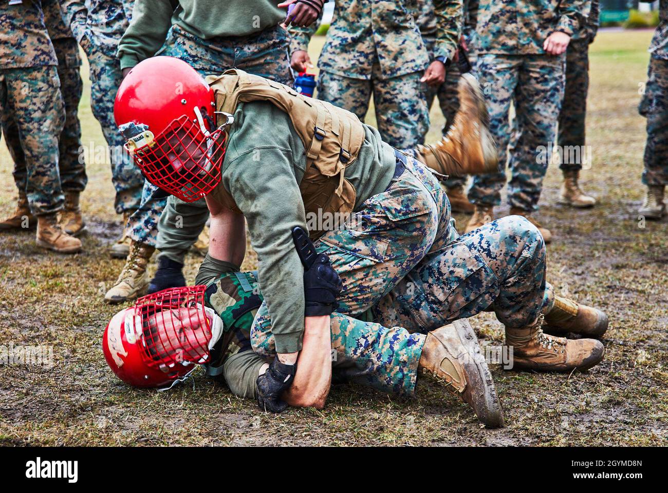 U.S. Marines with Marine Forces Reserve execute knife fighting ...