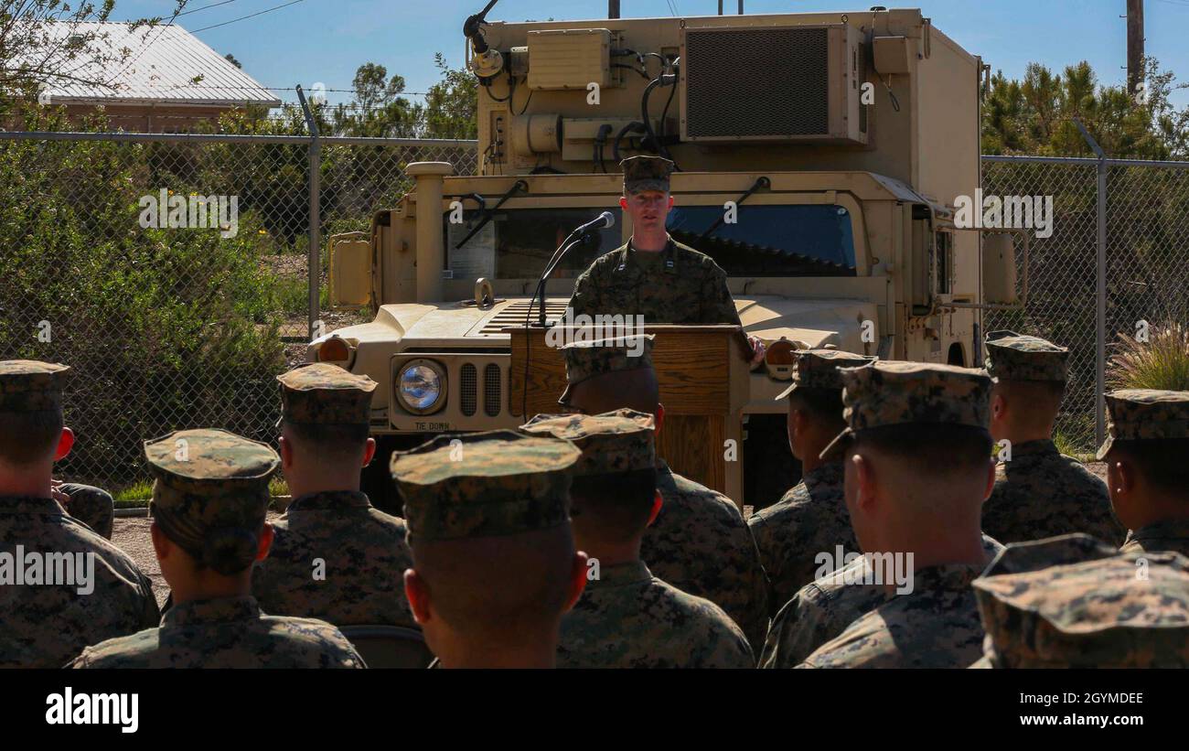 U.S. Marine Corps Capt. Joshua Forgacs, officer in charge, Marine Air ...