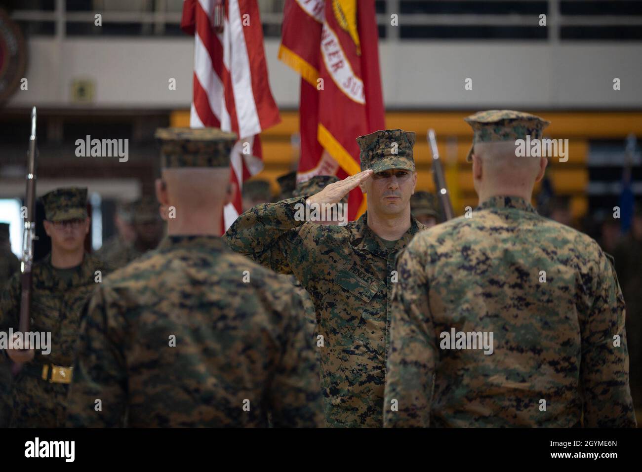 U.S. Marine Corps 1st Sgt. Joshua Pendley, 8th Engineer Support ...