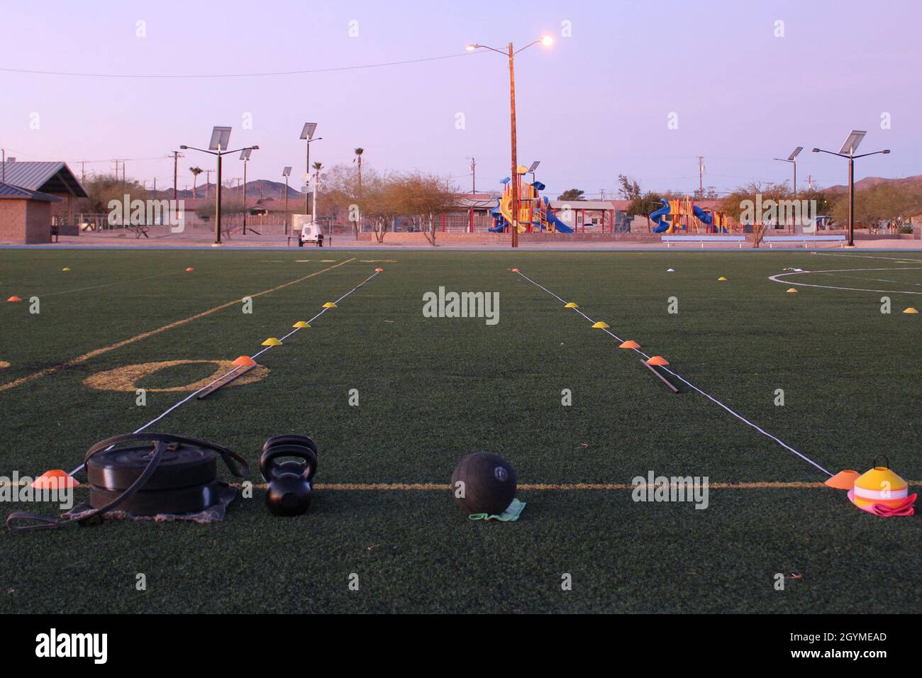 A 25 meter lane is ready and waiting to be used during the Sprint-Drag ...