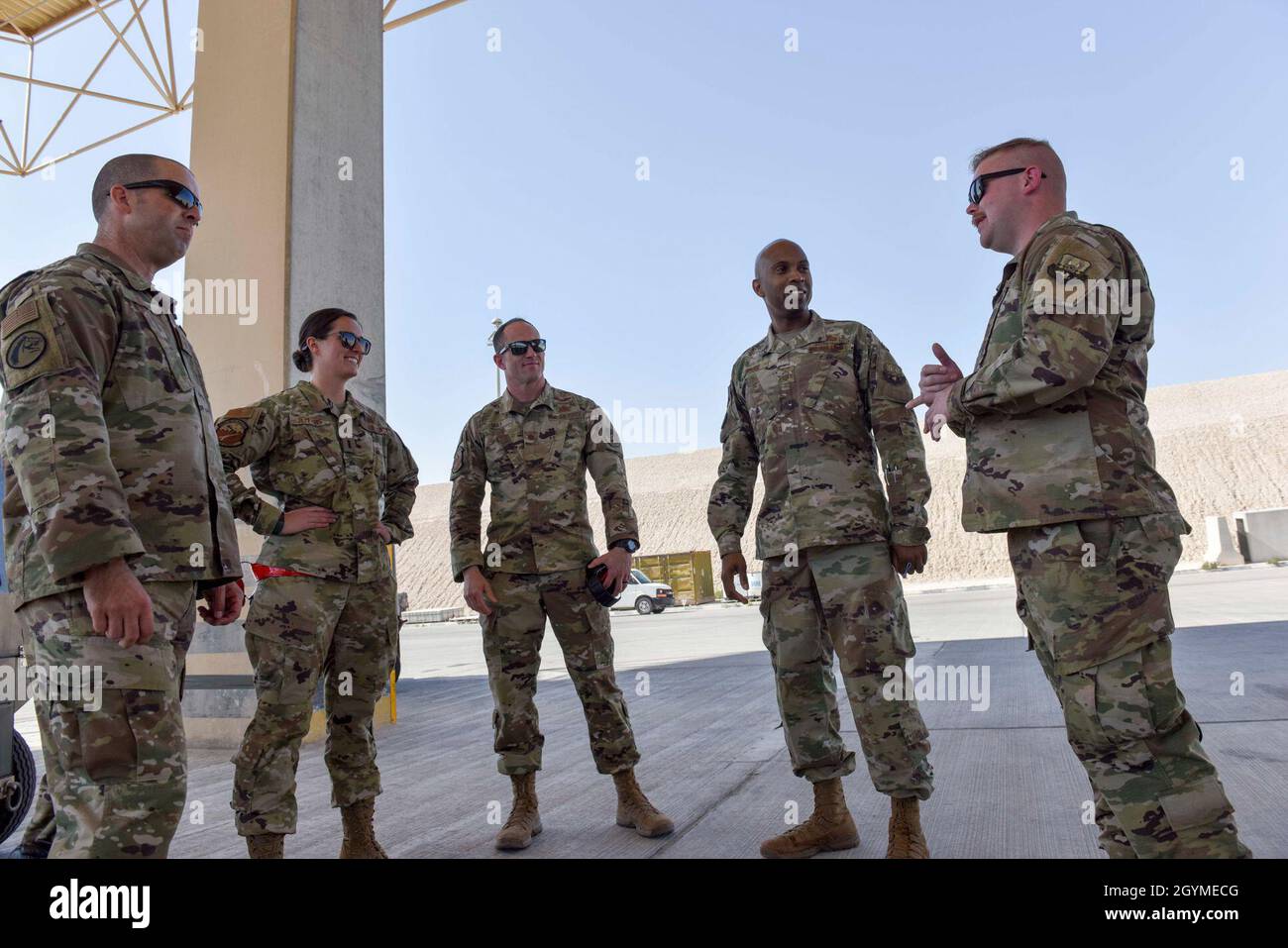 Chief Master Sgt. Kenneth Bruce, 379th Air Expeditionary Wing command ...