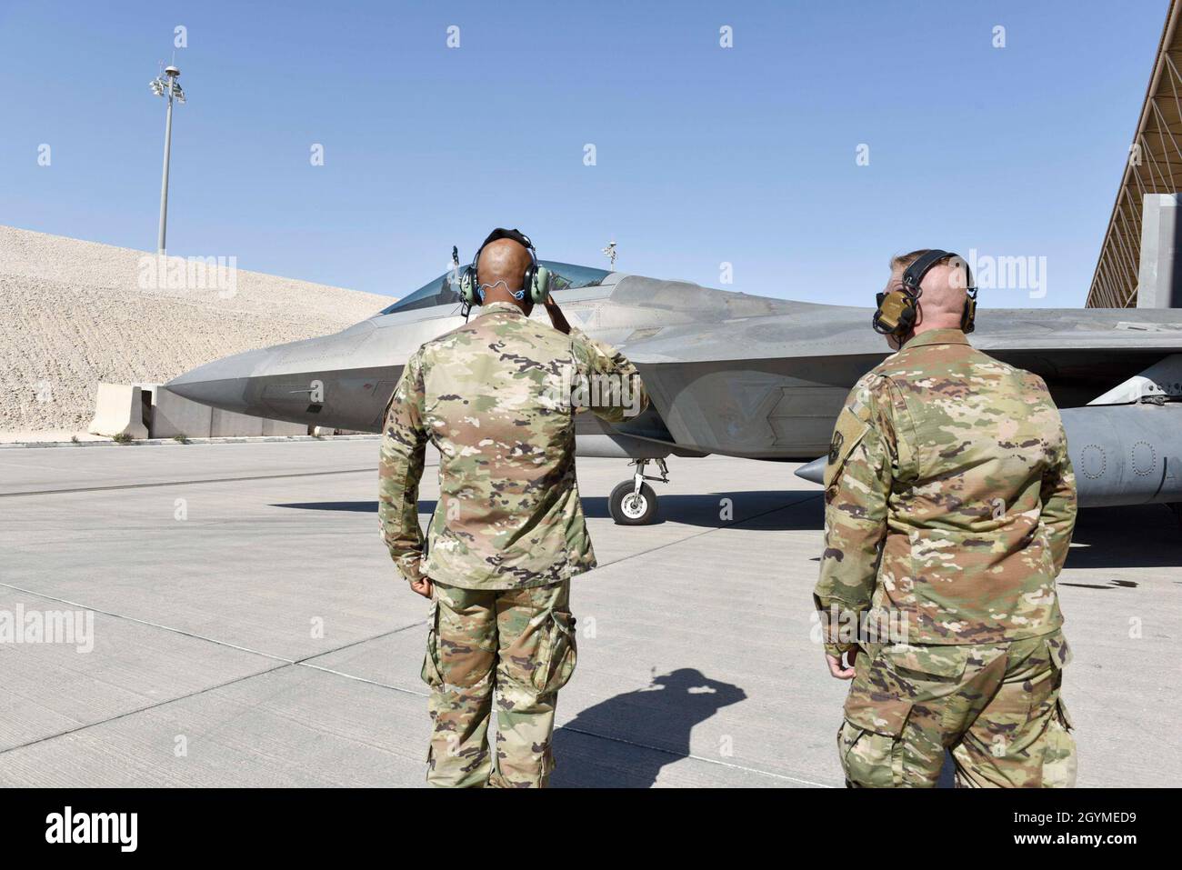 Chief Master Sgt. Kenneth Bruce, 379th Air Expeditionary Wing command ...