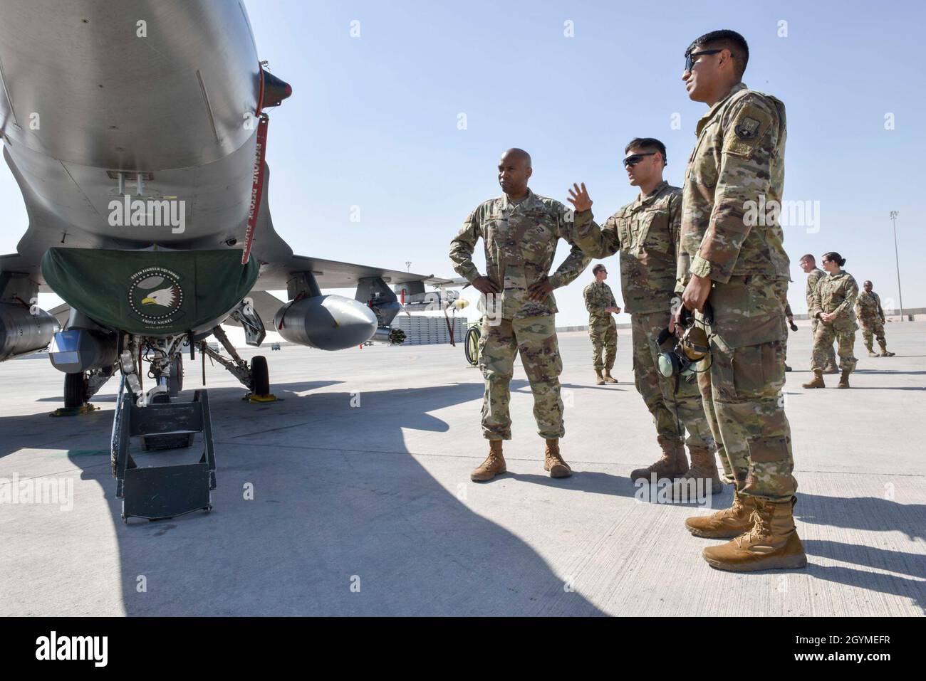 Chief Master Sgt. Kenneth Bruce, 379th Air Expeditionary Wing command ...