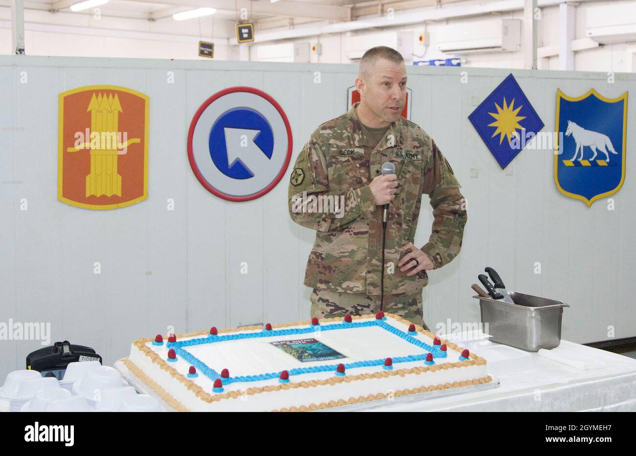Brig. Gen. Howard Geck, commanding general, 103rd Expeditionary ...