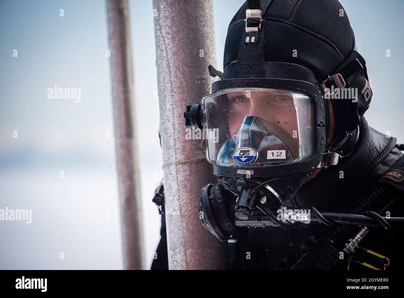Royal Canadian Navy Leading Seaman Jeff Dubinsky is outfitted in his ...