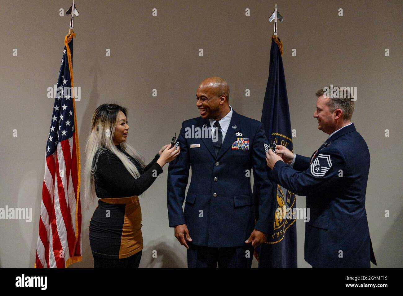 Master Sgt. Corey Brown, Air Crew Flight Equipment, takes the Master ...