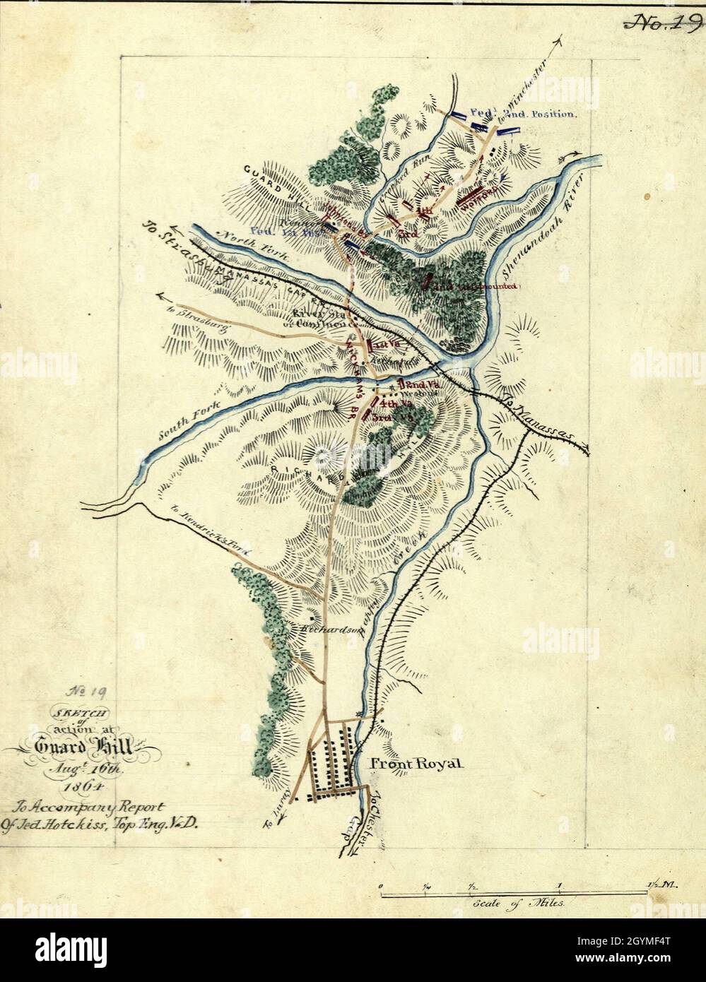 Illustration of a vintage map from 18-19th centuries Stock Photo - Alamy