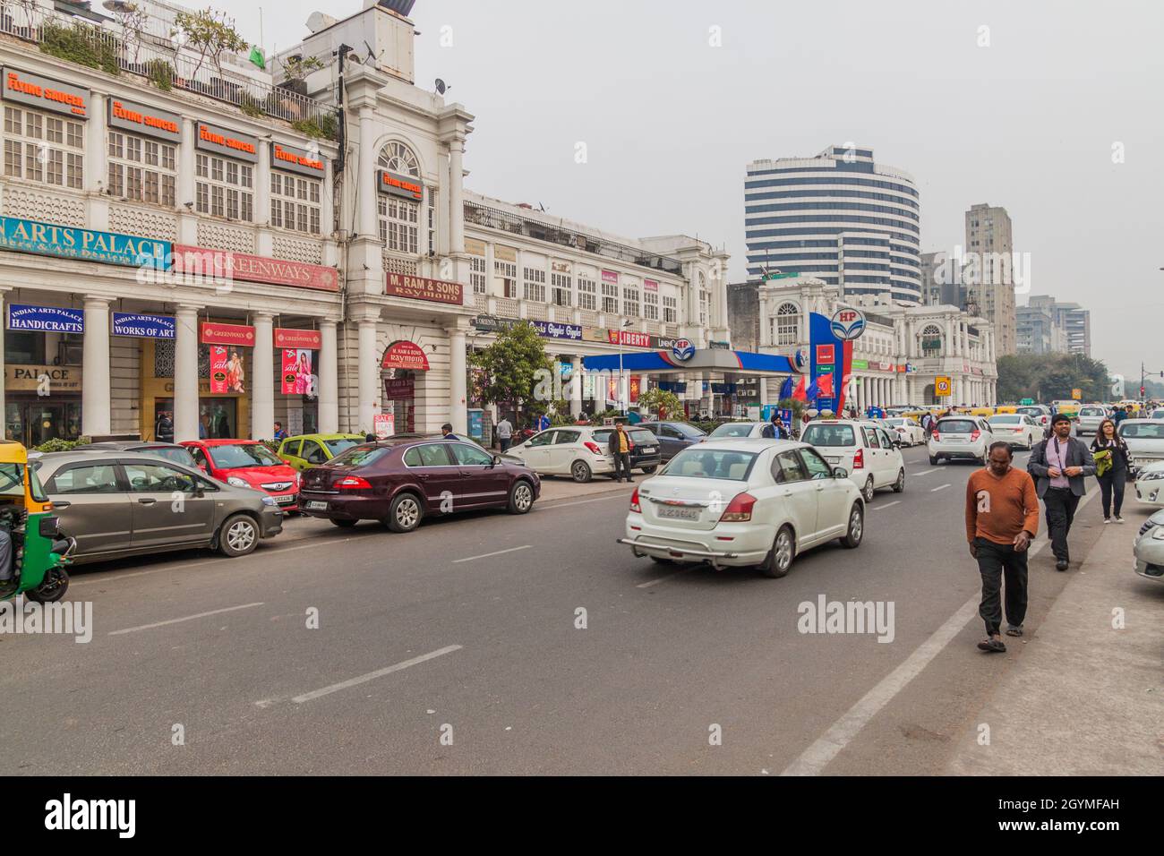 Central business district connaught place hi-res stock photography and ...