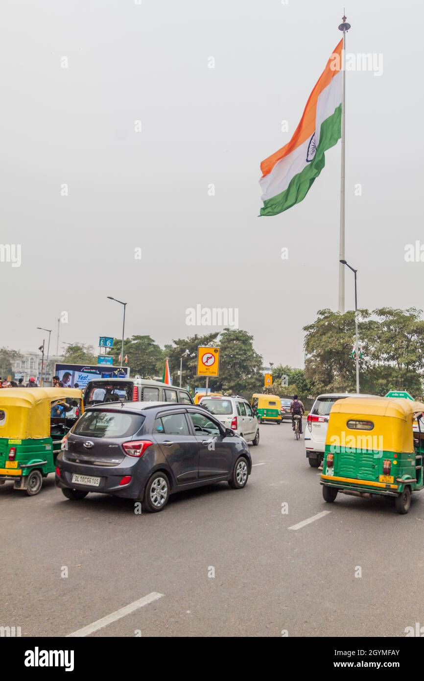 Big indian flag hi-res stock photography and images - Alamy