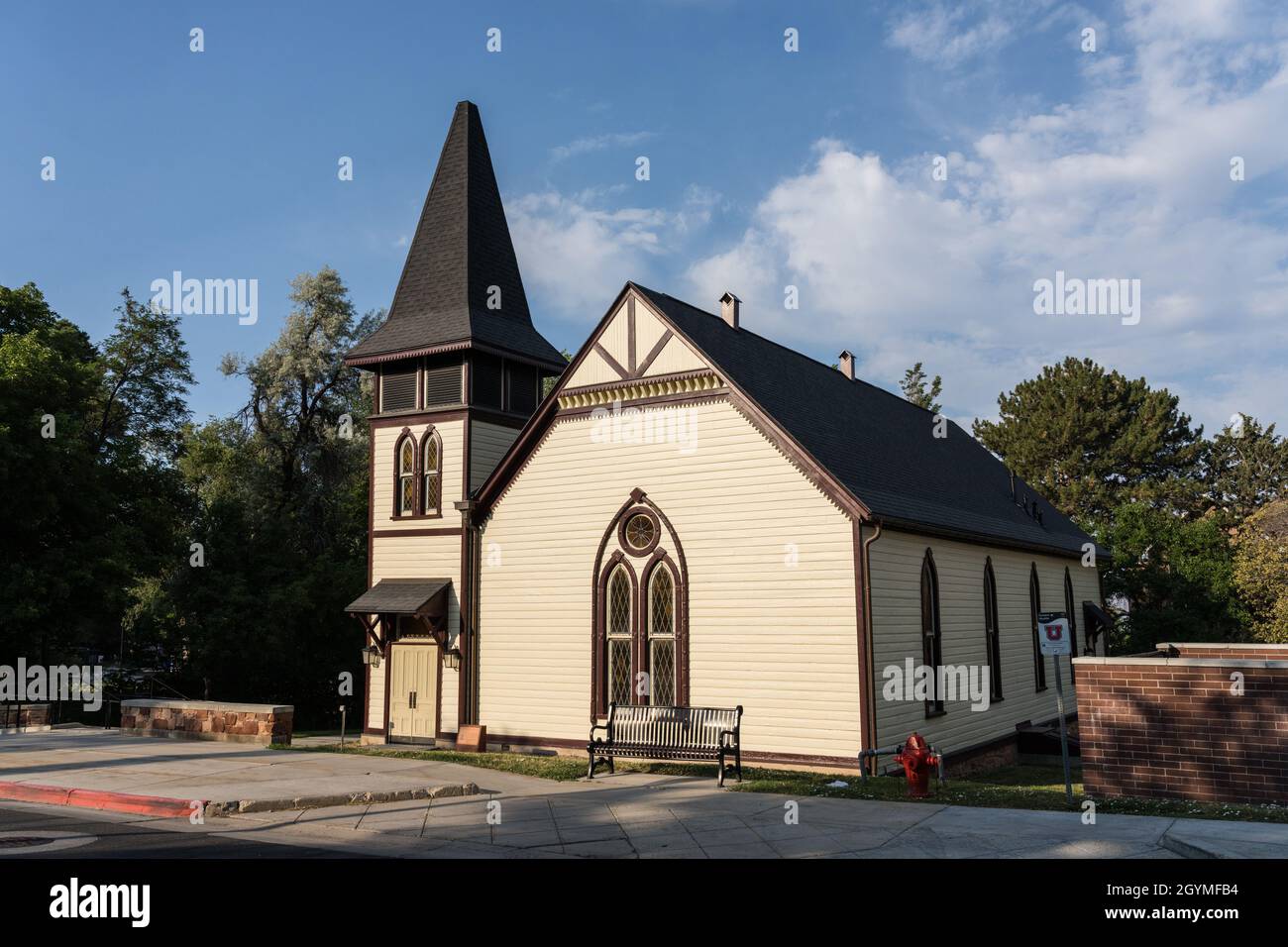 The Post Chapel at Fort Douglas was built in Gothic Revival Style in ...