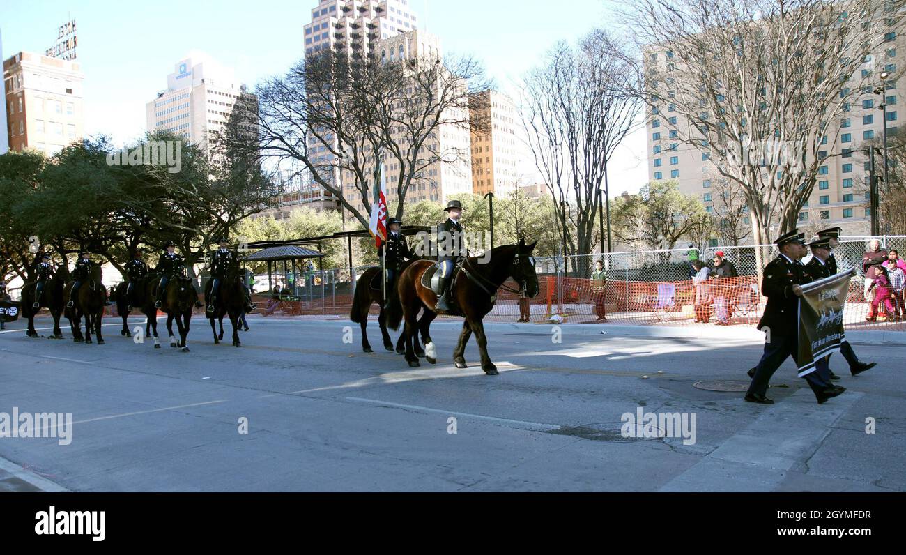 The Fort Sam Houston Caisson Platoon, led by Lieutenant Colonel Timothy ...