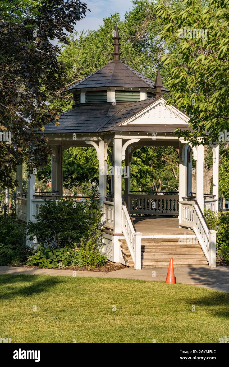 The Victorian-style bandstand at Fort Douglas was built in in 1876 ...