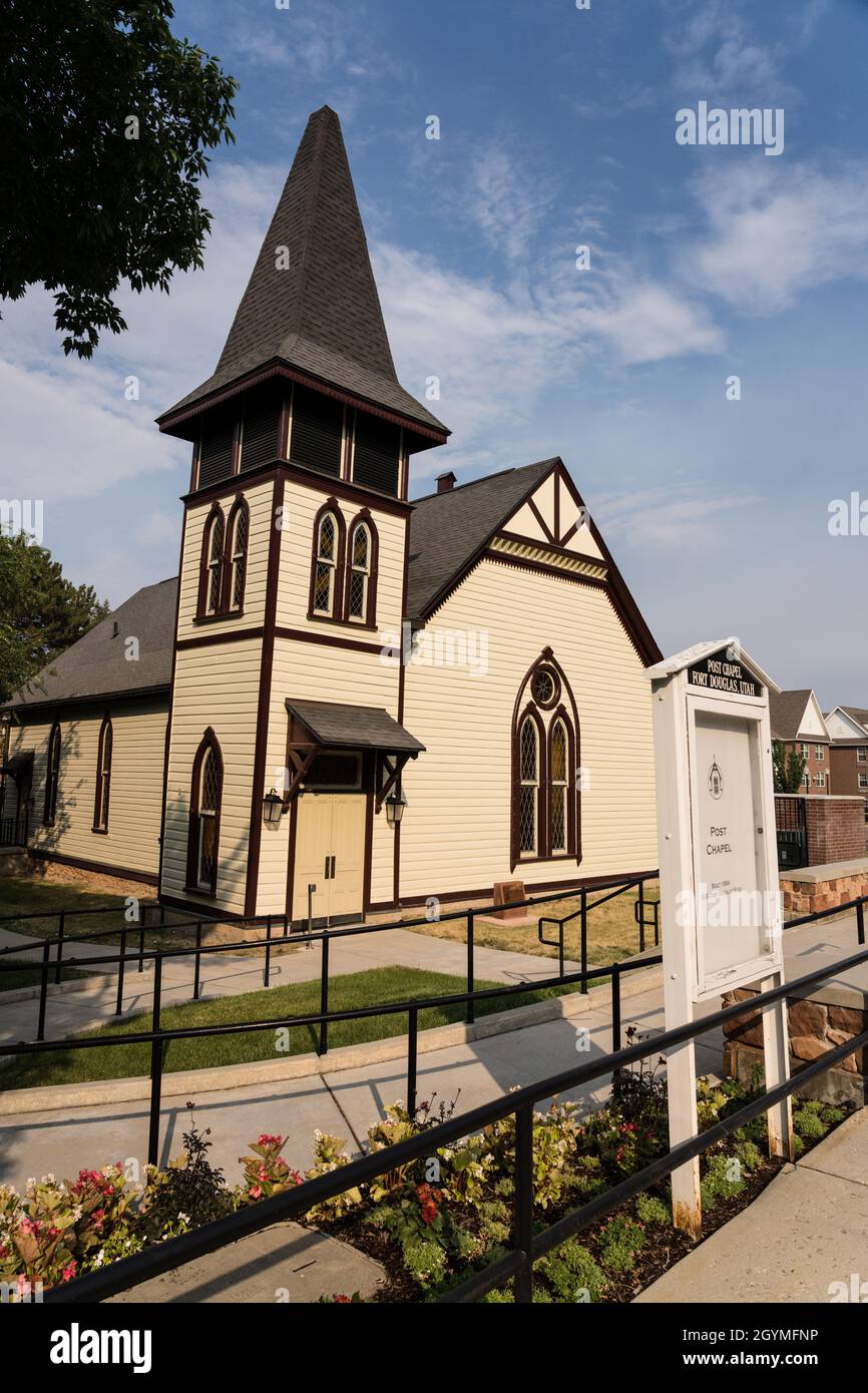 The Post Chapel at Fort Douglas was built in Gothic Revival Style in ...