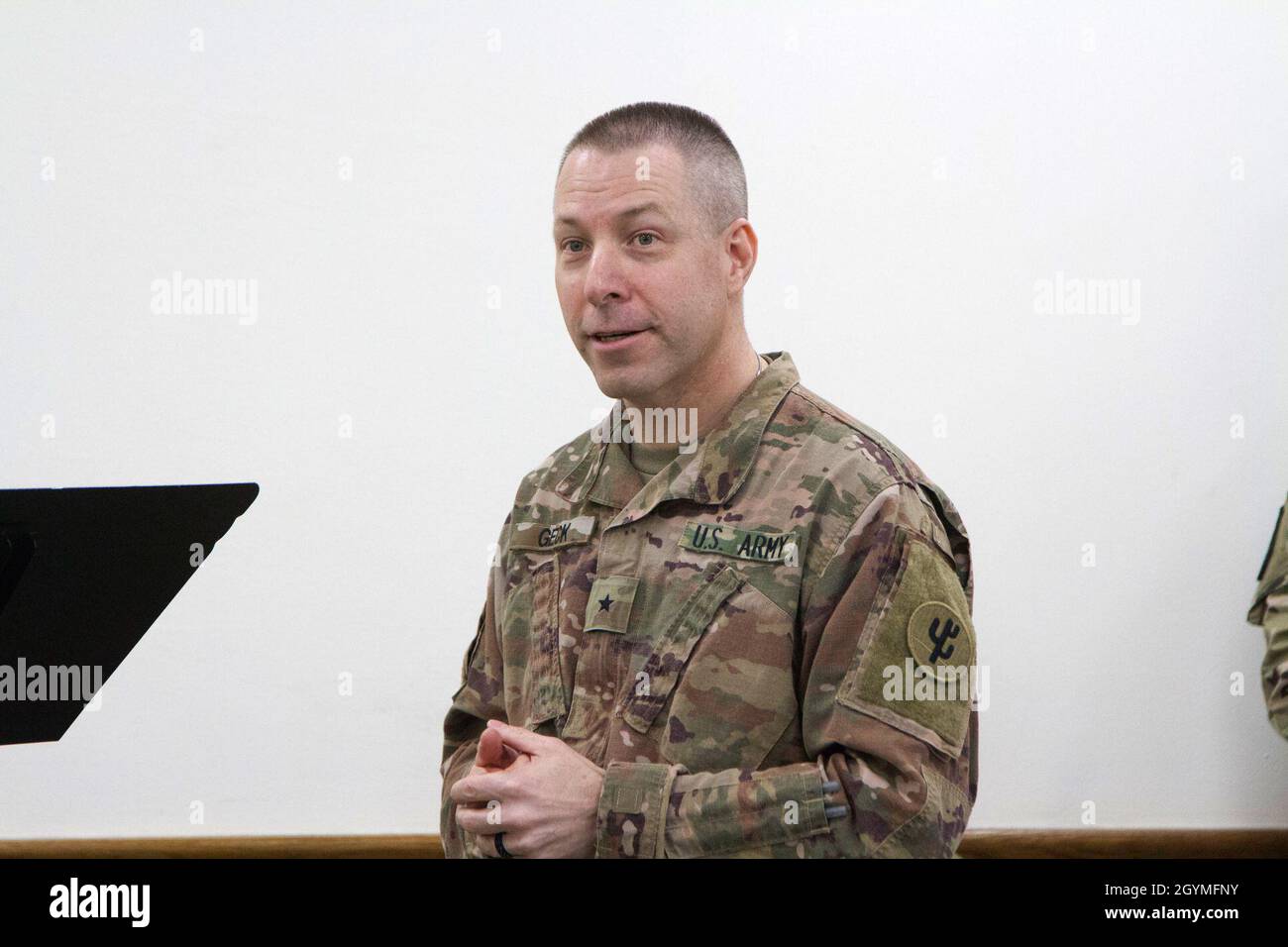 Brig. Gen. Howard Geck, commanding general, 103rd Expeditionary ...