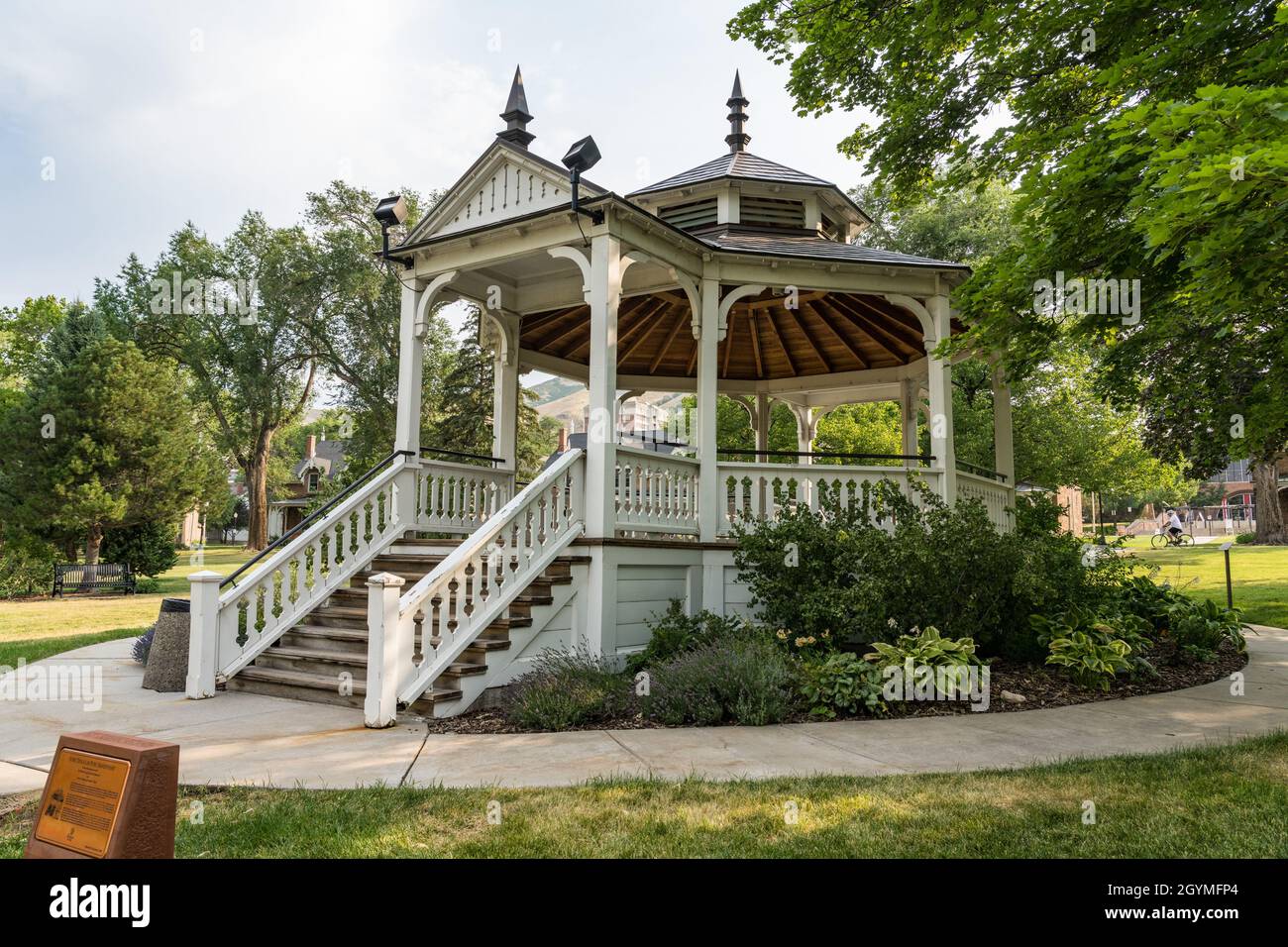 The Victorian-style bandstand at Fort Douglas was built in in 1876 ...